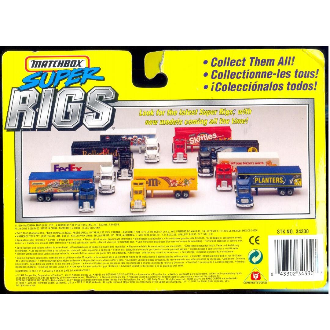 Matchbox Super Rigs Burger King - New, Hobbies & Toys, Collectibles ...