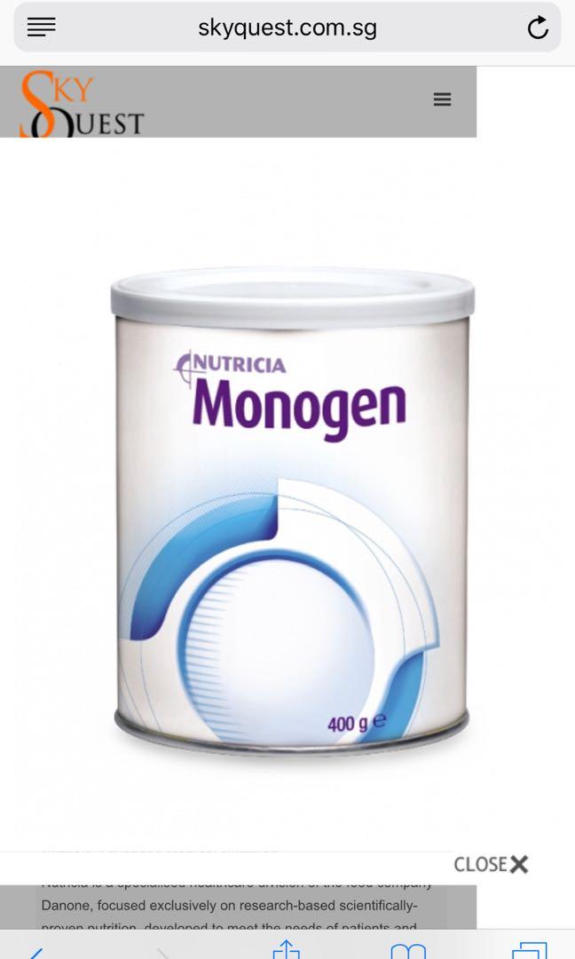 Nutricia Monogen milk, Babies & Kids, Nursing & Feeding, Breastfeeding ...