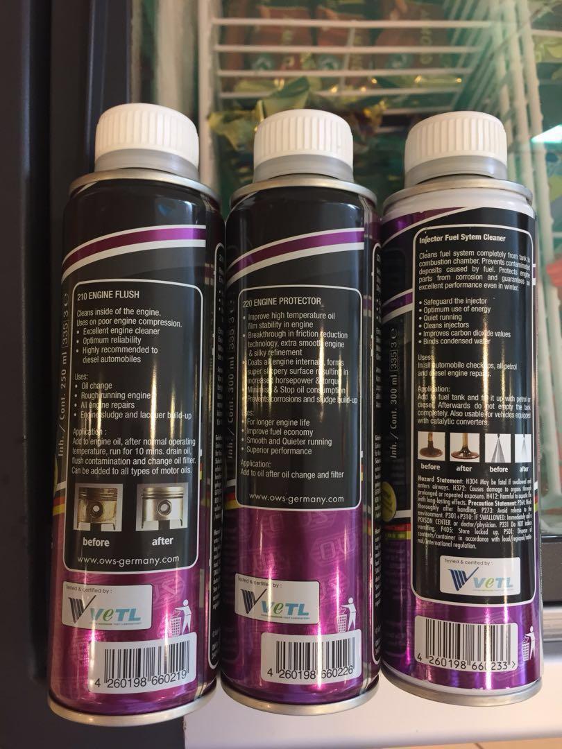 OWS Engine clean, flush & protect system(3in1), Car Accessories ...