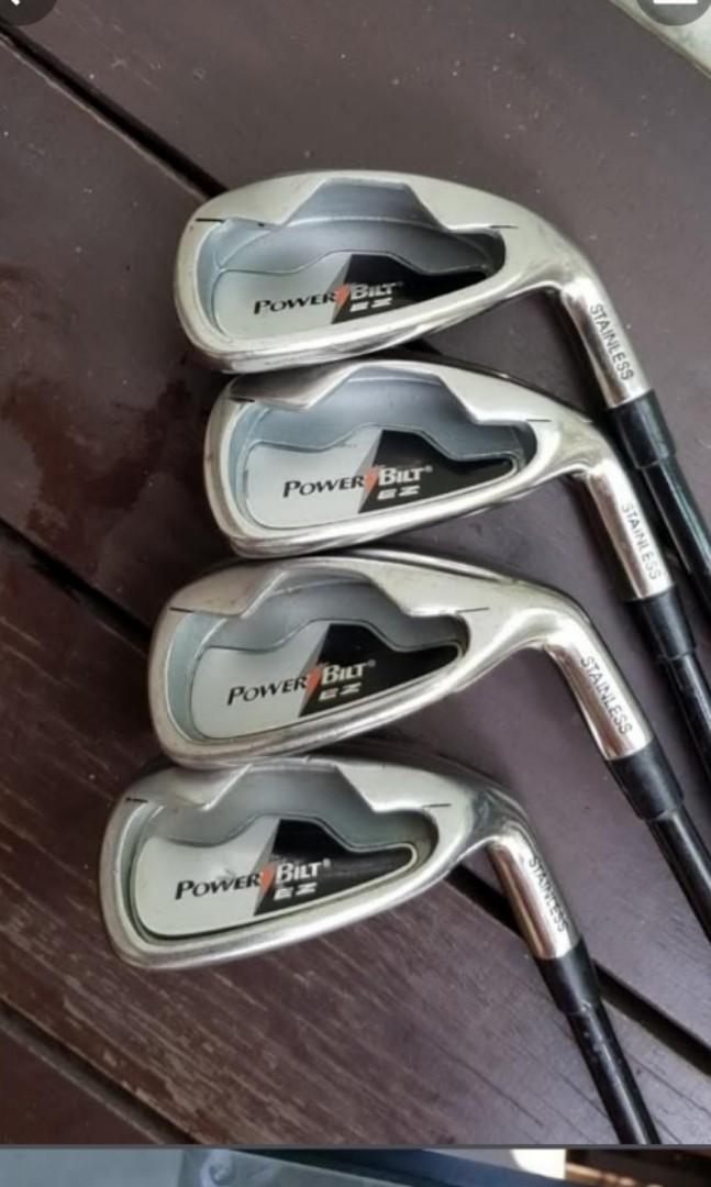 DUNLOP IRON SET/POWERBILT IRON, Sports Equipment, Sports & Games, Golf ...
