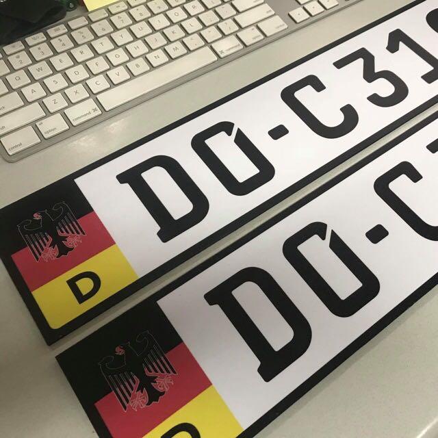 Temporary License Plate Number, Car Parts & Accessories on Carousell