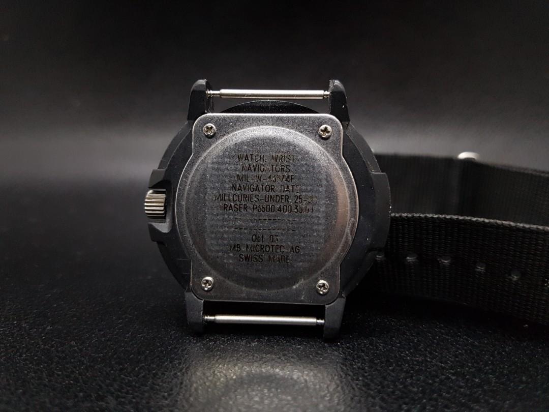 Traser P6500 US Military spec issue ref. MIL-W-46374F Navigator date ...