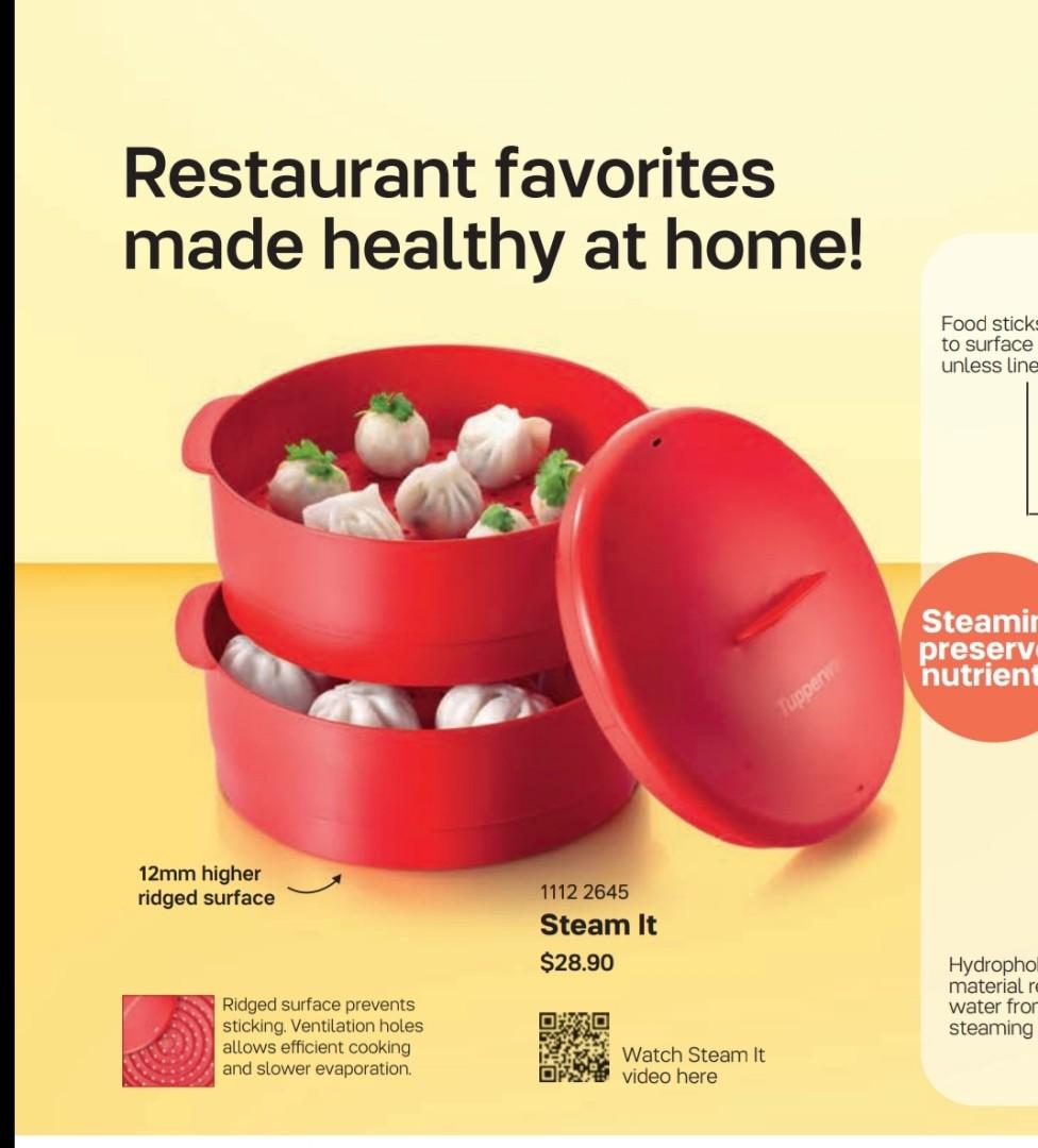 Tupperware Steam It (Red), Furniture & Home Living, Kitchenware ...