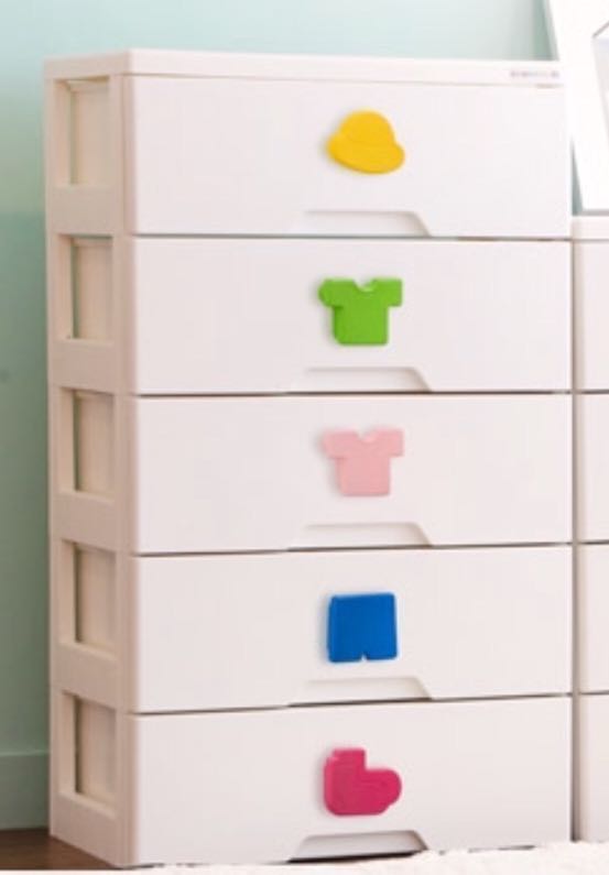 5 tier kids plastic drawer, Babies & Kids, Baby Nursery & Kids ...