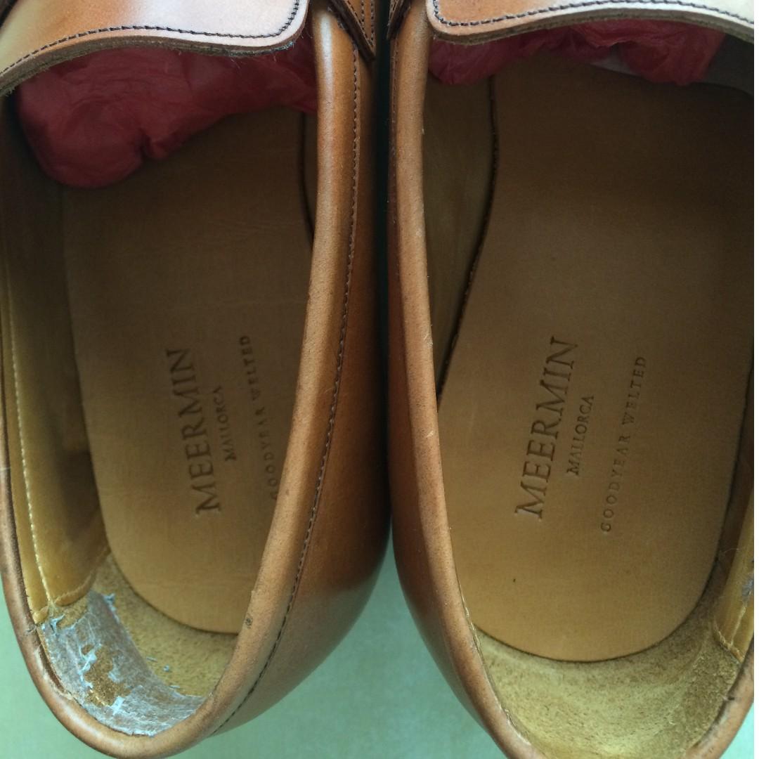 BNIB UK 7 Meermin Ron Last Whisky Shell Cordovan Loafers, Men's Fashion ...