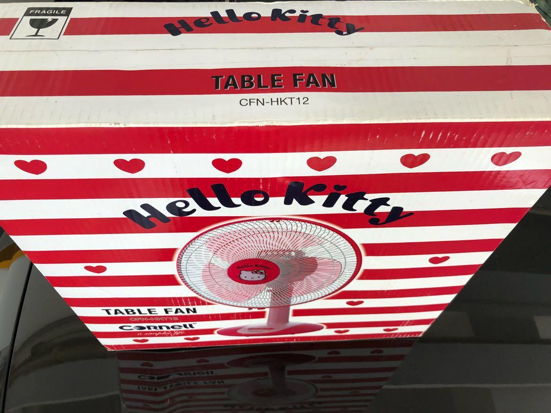 Cornell Hello Kitty Table Fan, Furniture & Home Living, Lighting & Fans ...