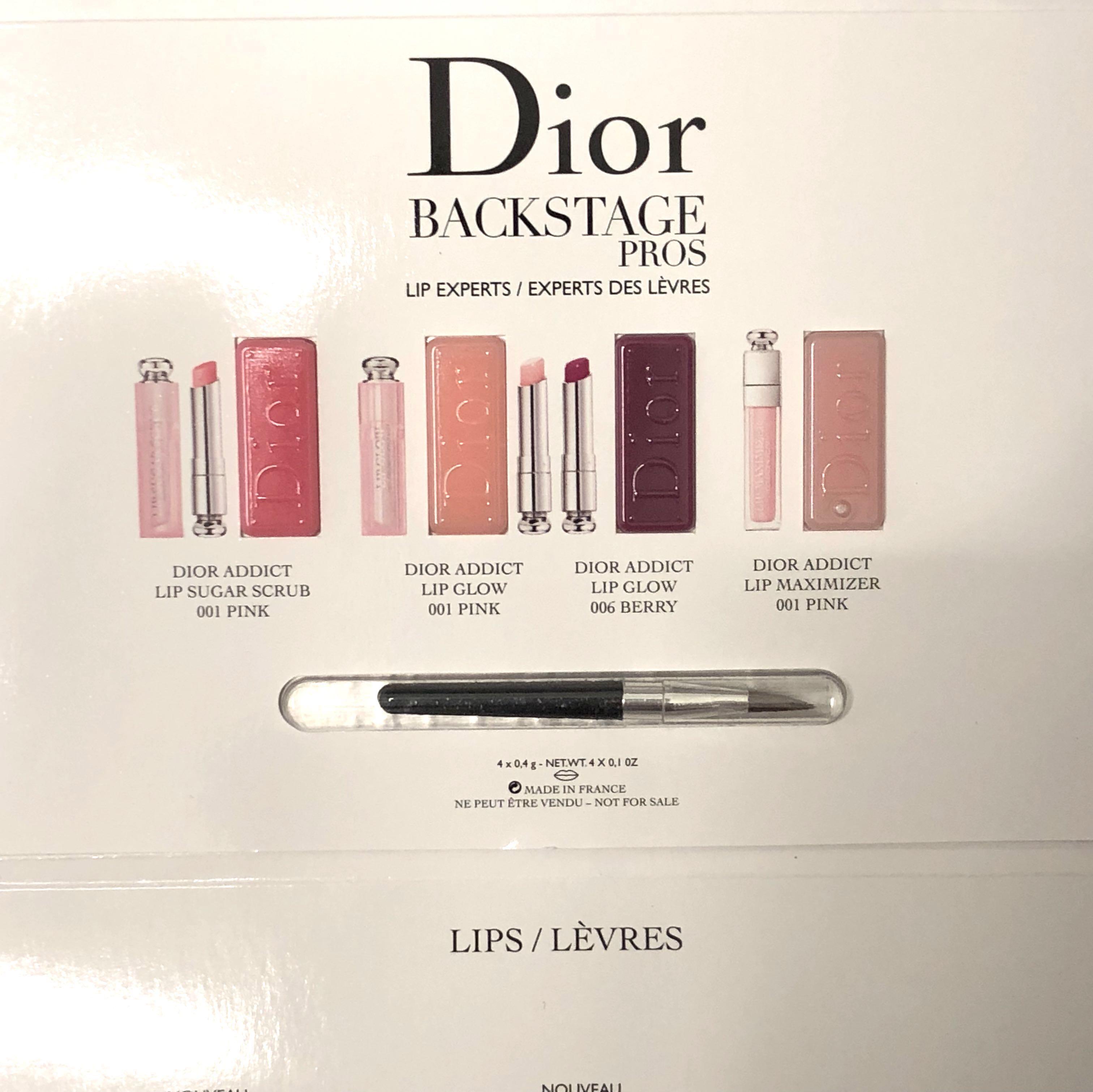 Dior Addict Lip Glow 5-piece Lipstick Sample Card, Beauty & Personal ...