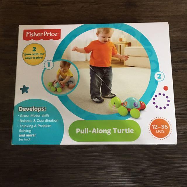 Fisher Price Pull Along Turtle, Babies & Kids, Infant Playtime on Carousell