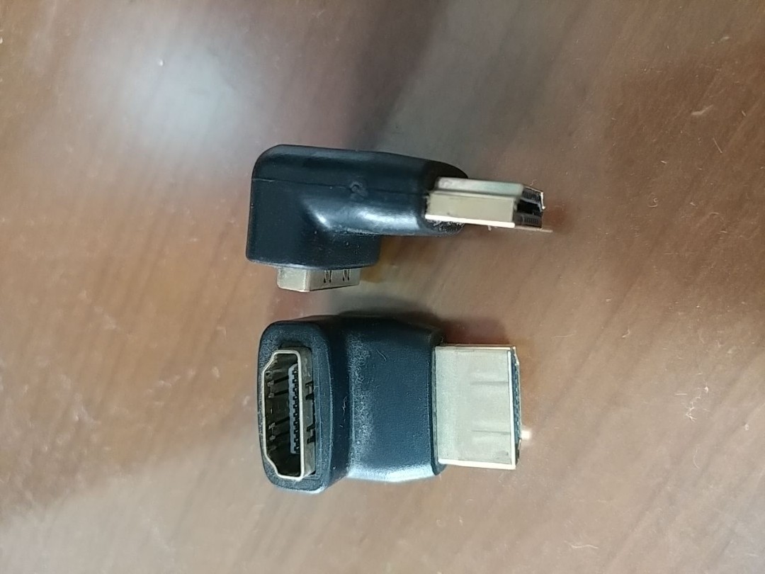 HDMI angled extender or joiner, Computers & Tech, Parts & Accessories ...