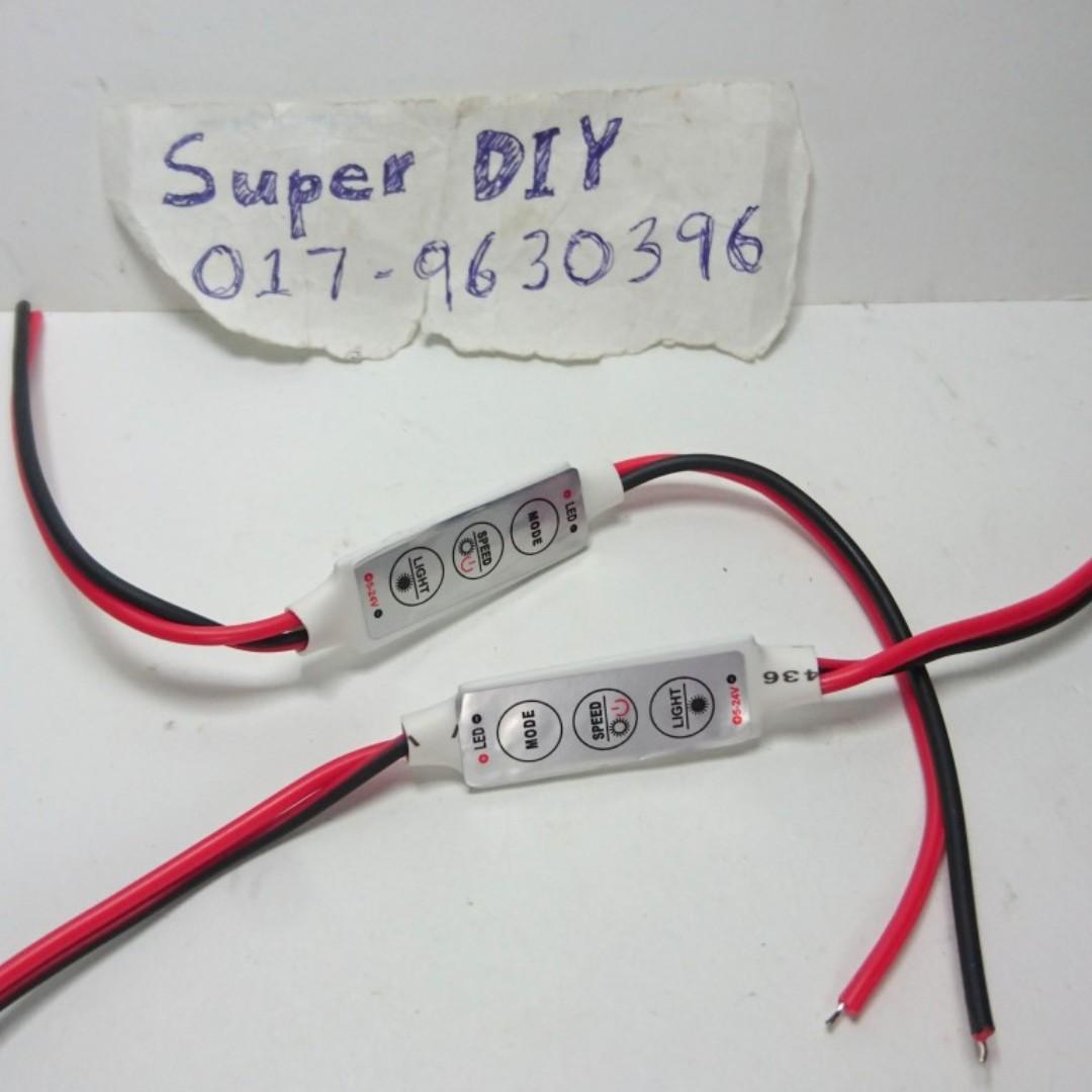 LED PWM mini light dimmer controller 12V 24V 145W, Furniture & Home ...