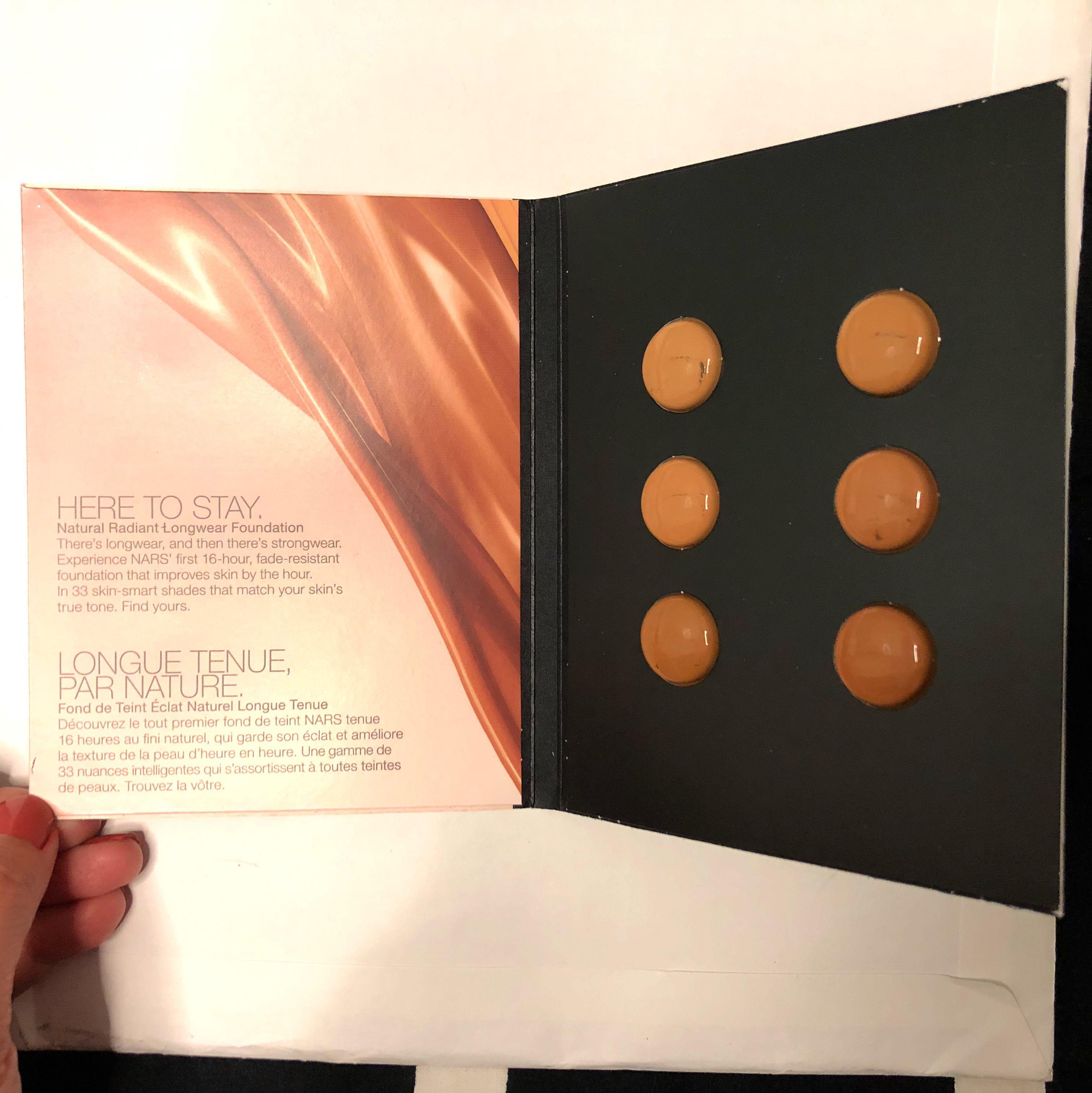 Nars Natural Radiant Longwear Foundation Sample Card, Beauty & Personal ...
