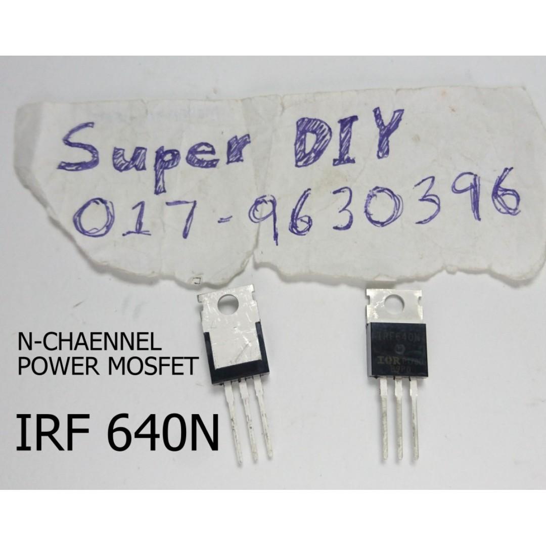 N-CHANNEL IRF640N 200V POWER MOSFET Transistor, Computers & Tech, Parts & Accessories, Cables ...