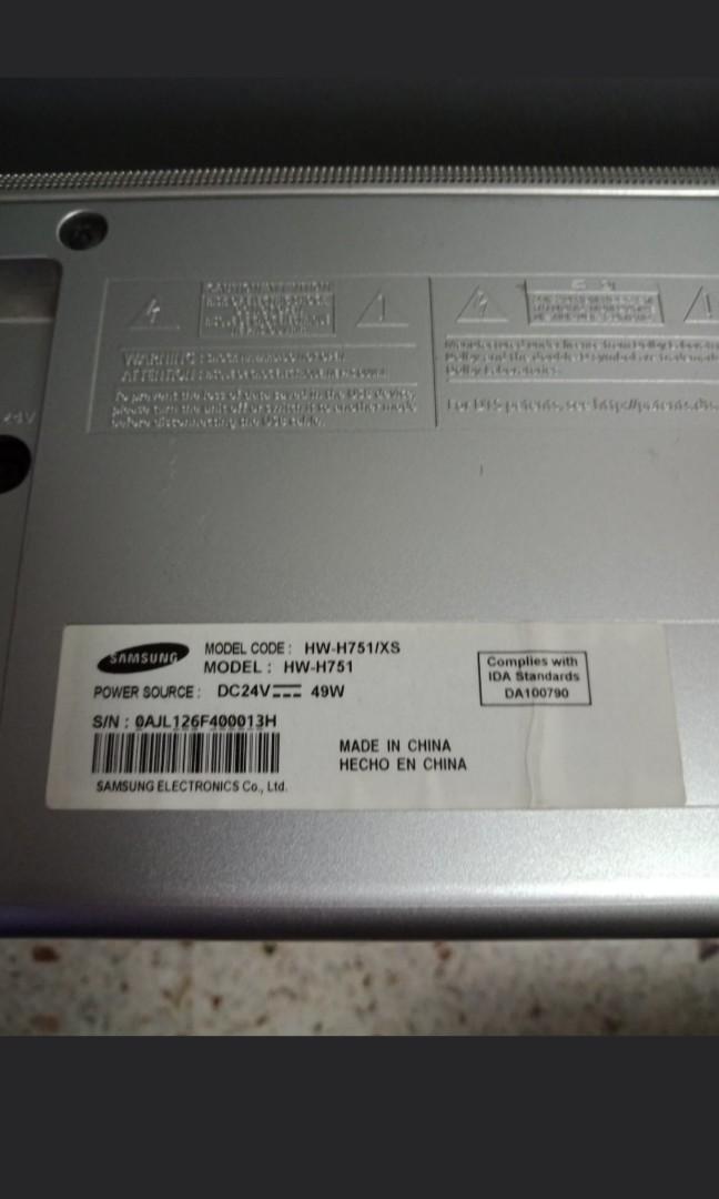 Samsung 4.1 channel w wireless sub, Audio, Soundbars, Speakers ...