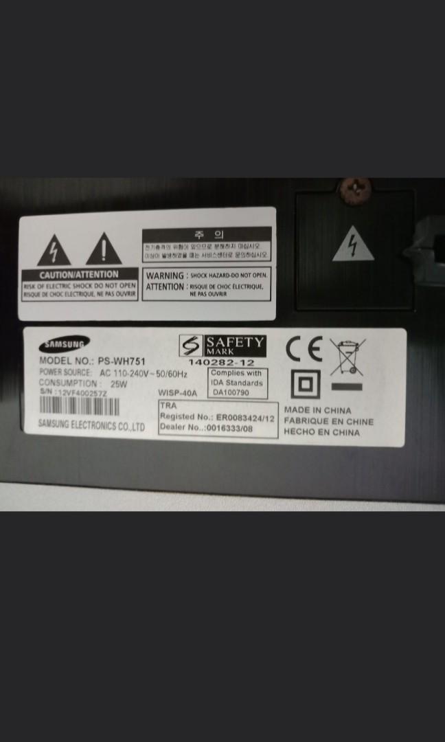 Samsung 4.1 channel w wireless sub, Audio, Soundbars, Speakers ...