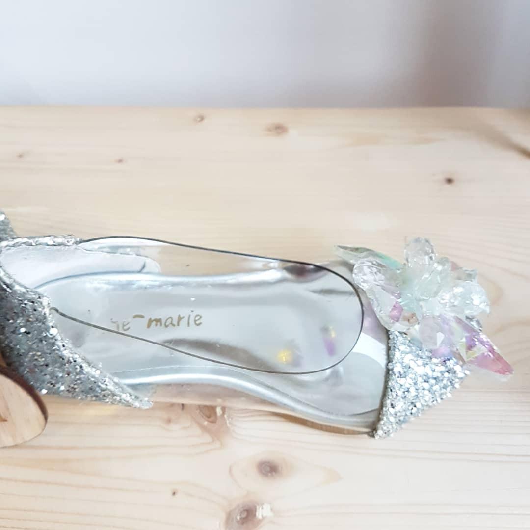 sepatu kaca cinderella bening gliter, Bayi & Anak, Baju Anak Perempuan ...