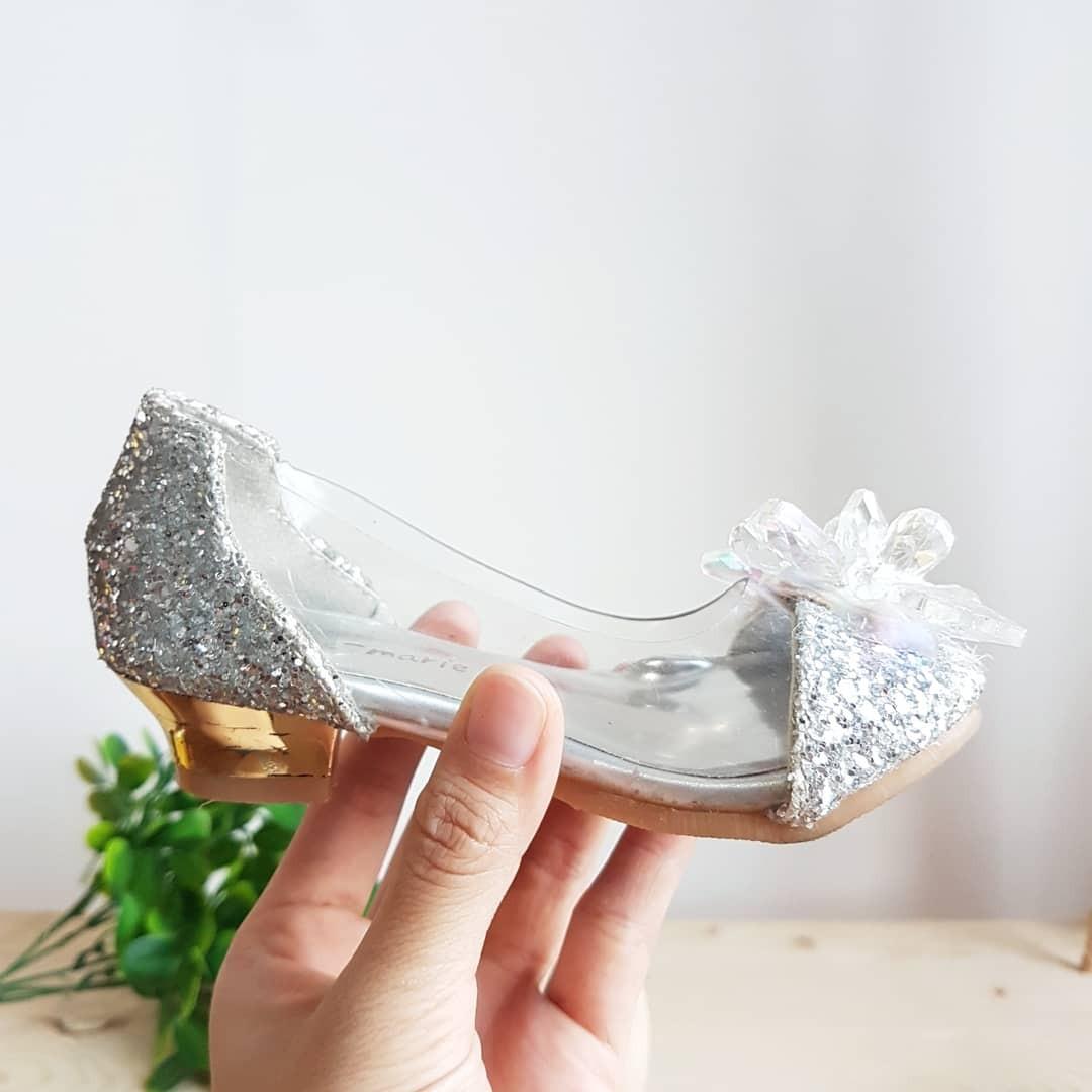 sepatu kaca cinderella bening gliter, Bayi & Anak, Baju Anak Perempuan ...