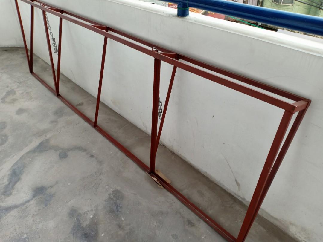 Steel Frame for Signage 280 x 80 cm, Hobbies & Toys, Stationary & Craft ...
