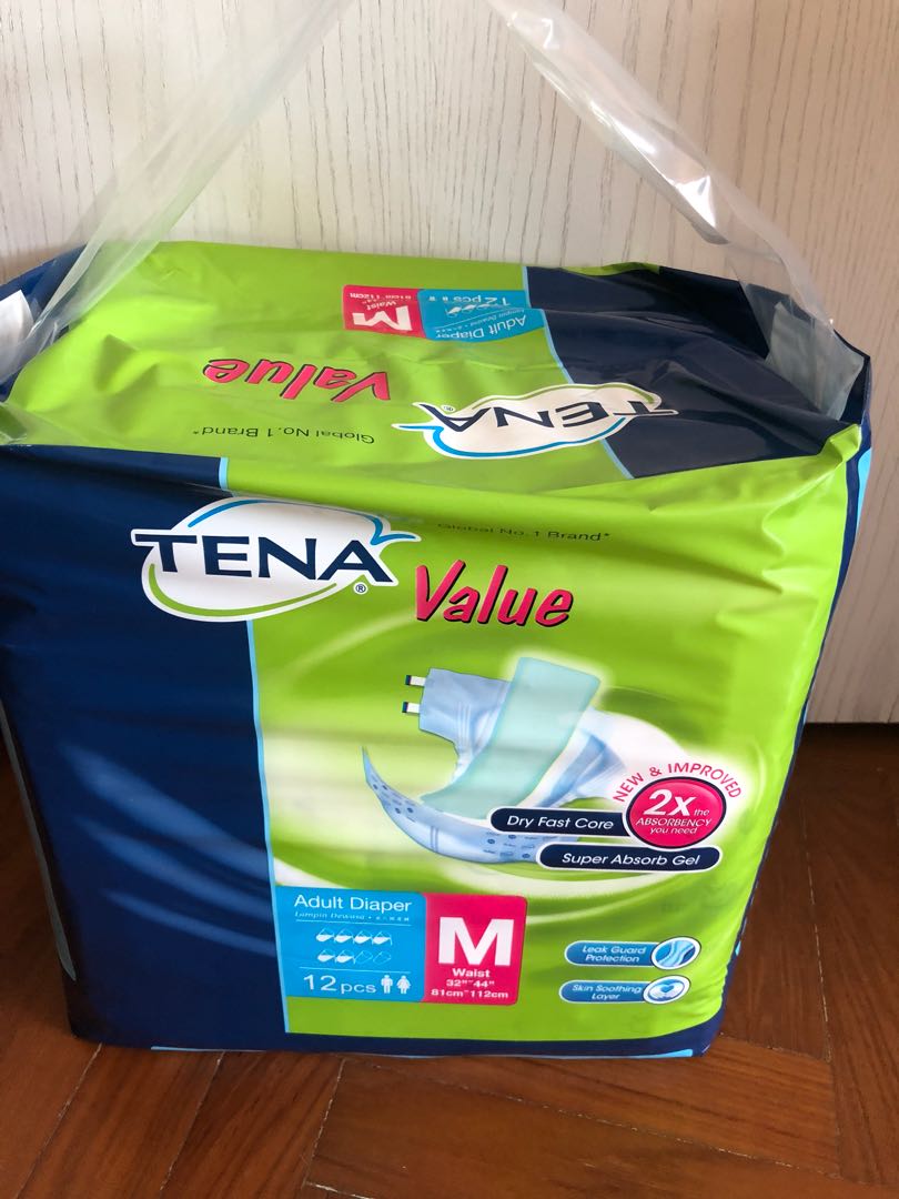 Tena Value Adult Diapers, Health & Nutrition, Assistive & Rehabilatory Aids, Adult Incontinence ...