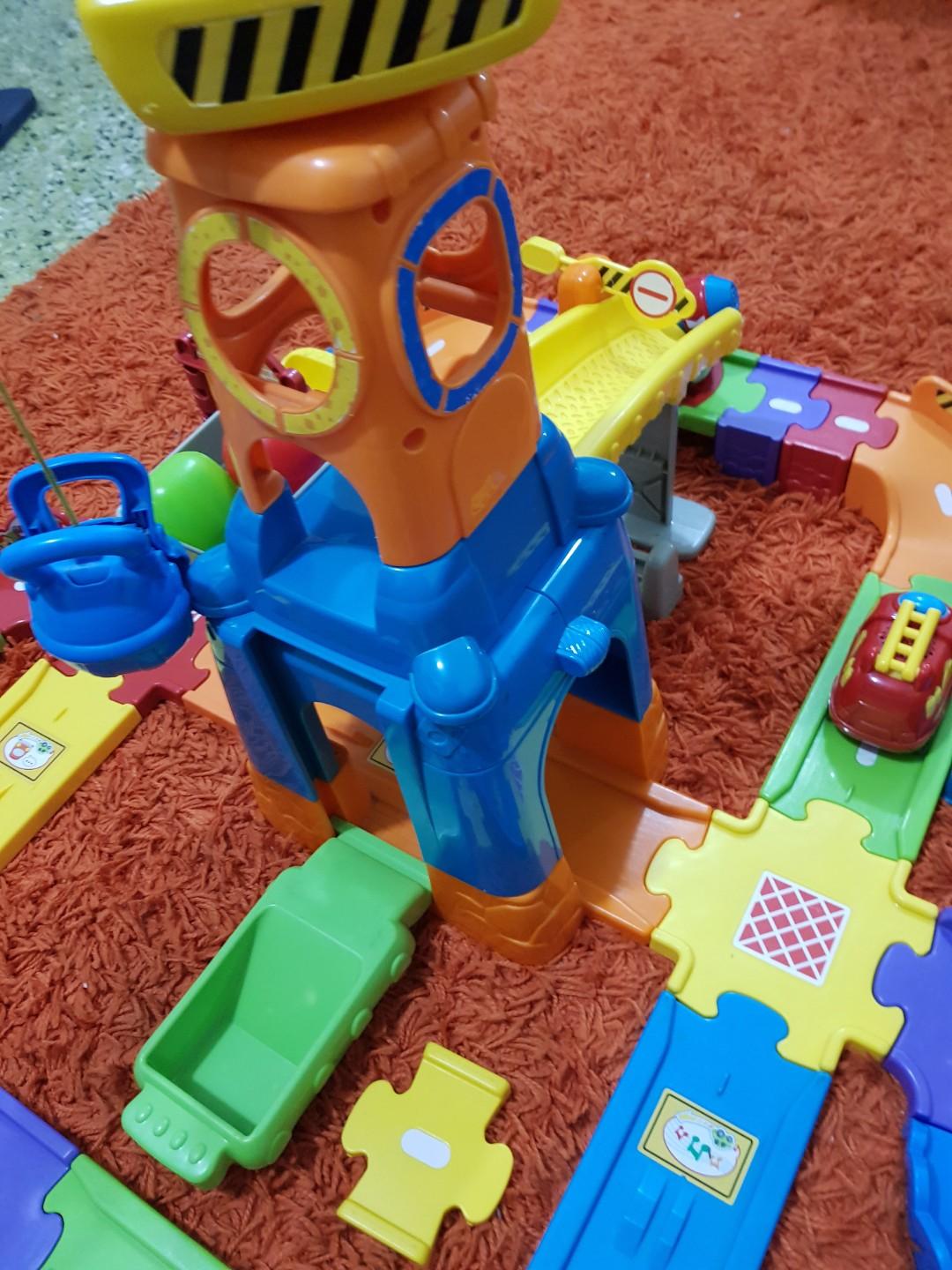 VTech Go! Smart Wheels Construction Playset, Includes 3 Vehicles ...