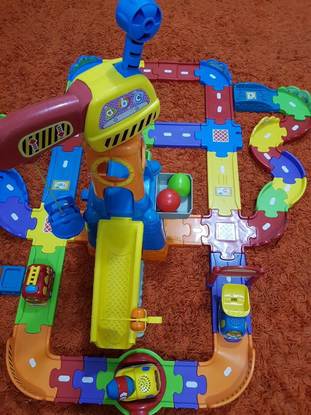 VTech Go! Smart Wheels Construction Playset, Includes 3 Vehicles ...