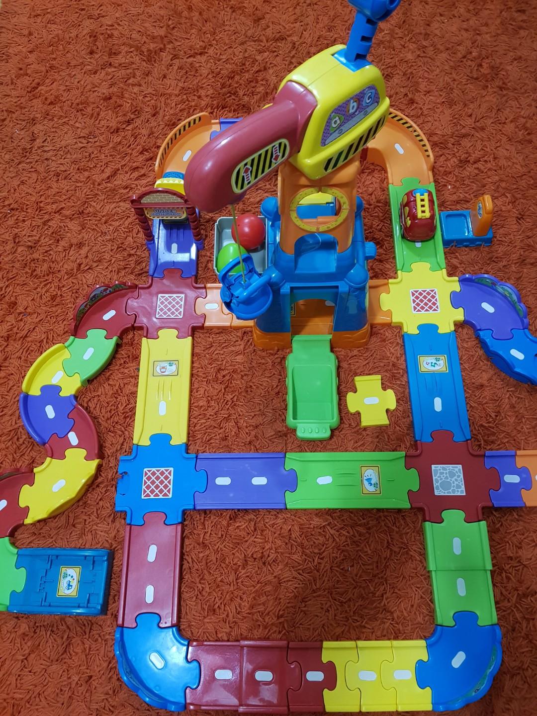 VTech Go! Smart Wheels Construction Playset, Includes 3 Vehicles ...