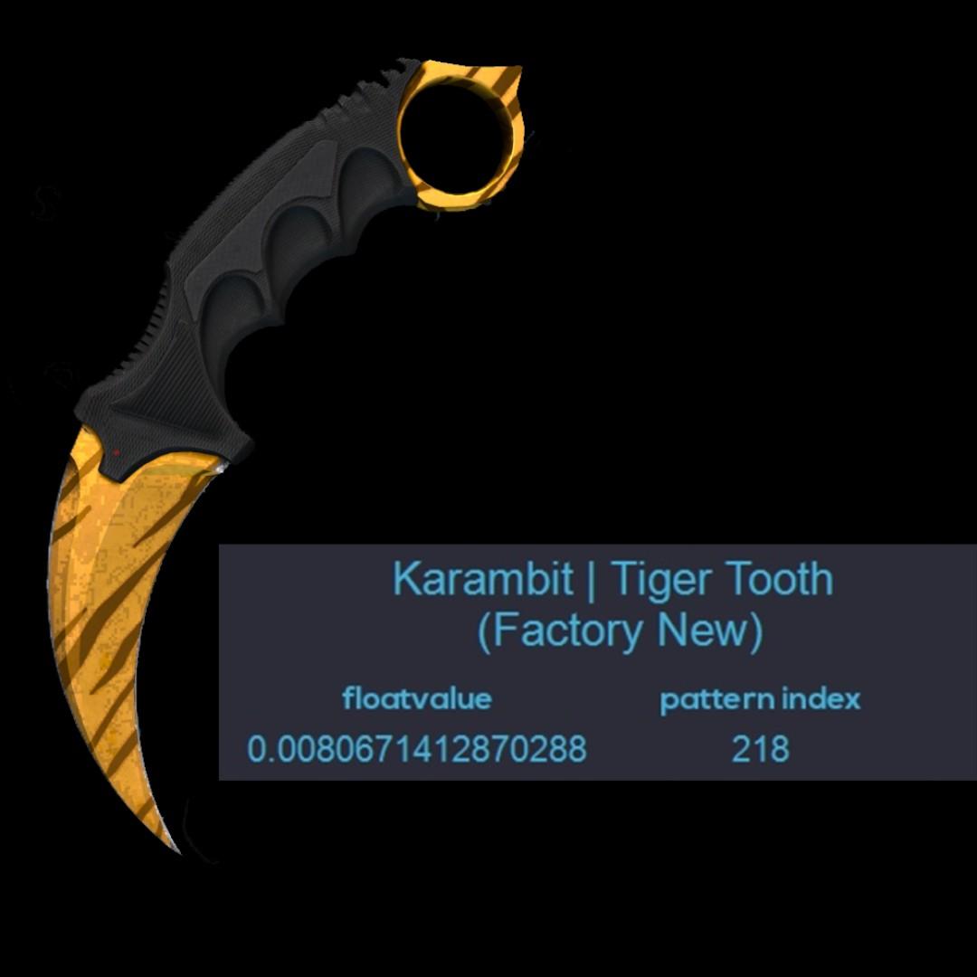 [40% OFF] Karambit Tiger Tooth Factory New Super Low Float, Video ...