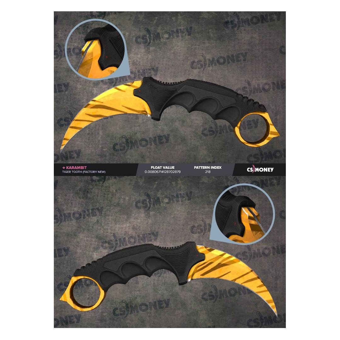 [40% OFF] Karambit Tiger Tooth Factory New Super Low Float, Video ...