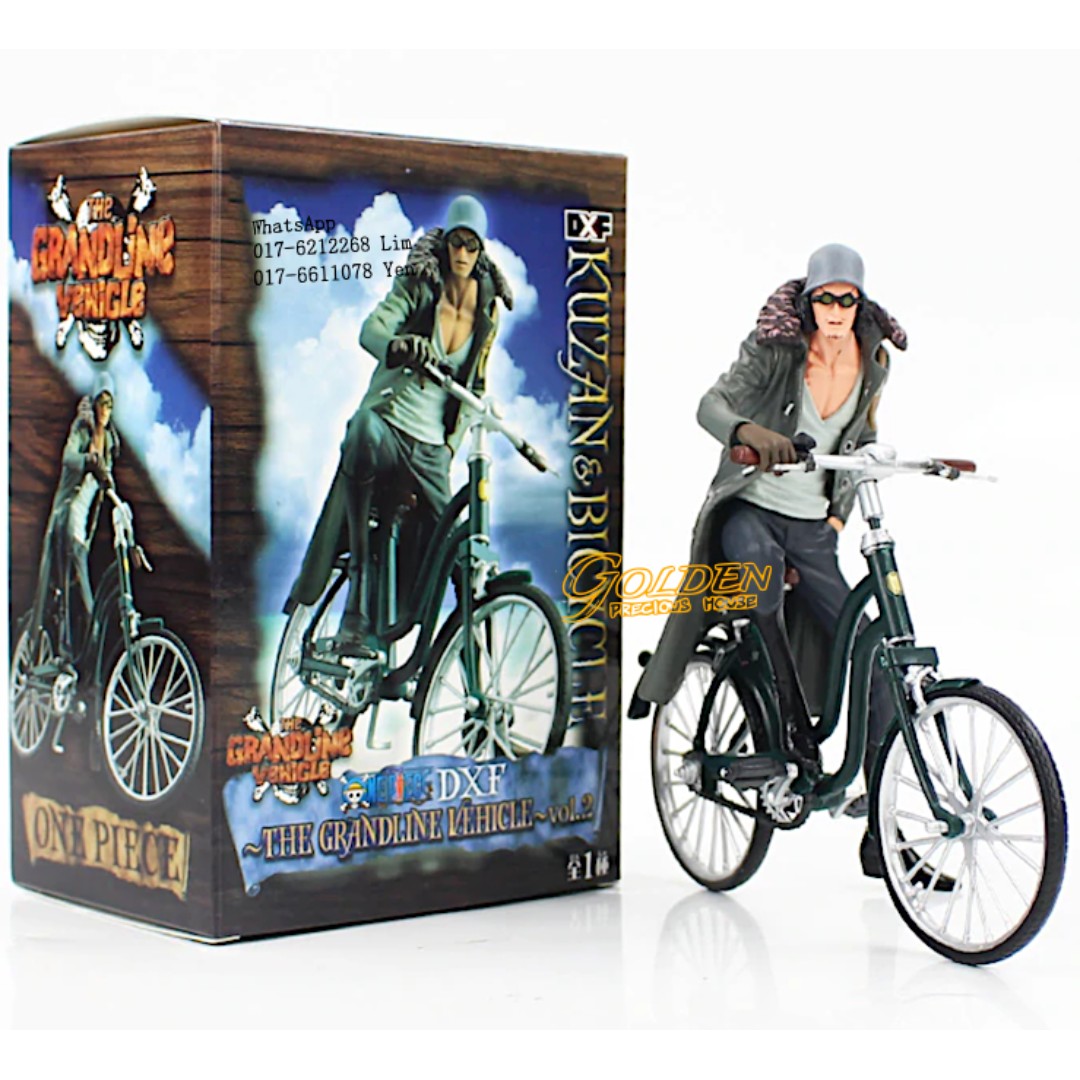 Anime One Piece Figure Kuzan Riding Bicycle Grandline Vehicle Vol.2 ...