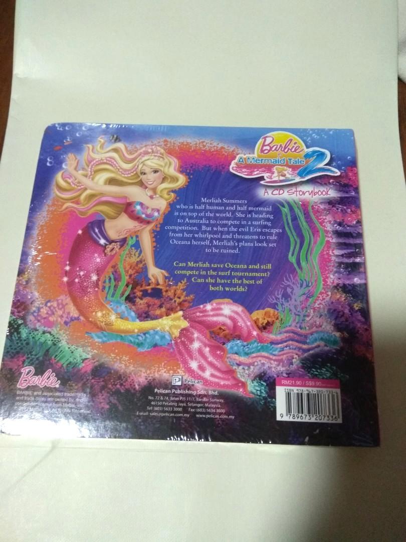 BARBIE In A Mermaid Tale Book with Audio Cd, Hobbies & Toys, Books ...