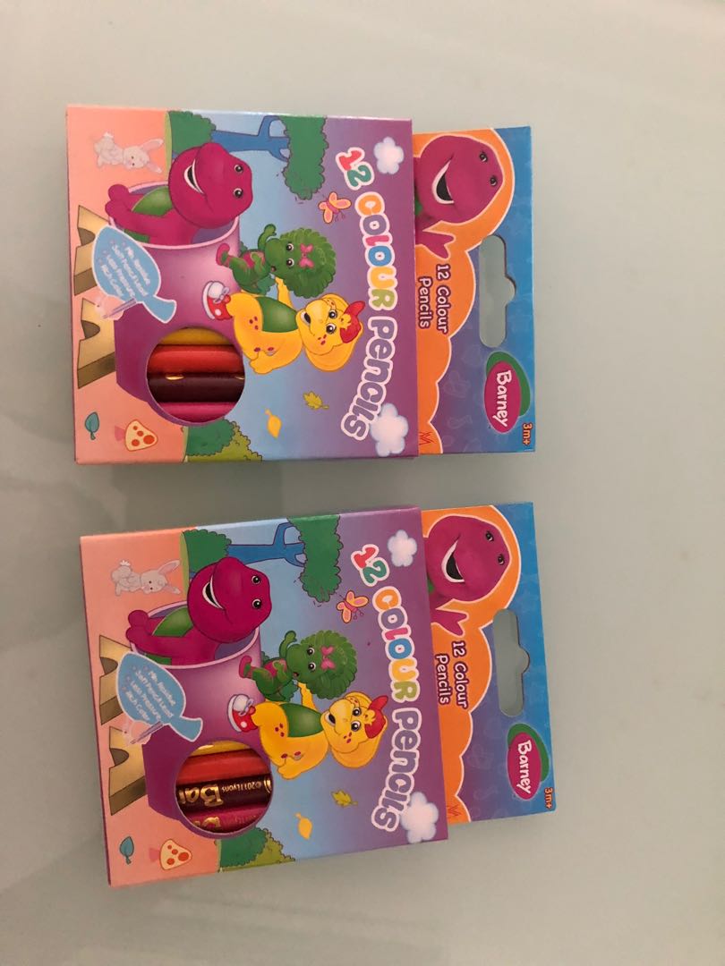 Barney colour pencils, Hobbies & Toys, Stationery & Craft, Other ...