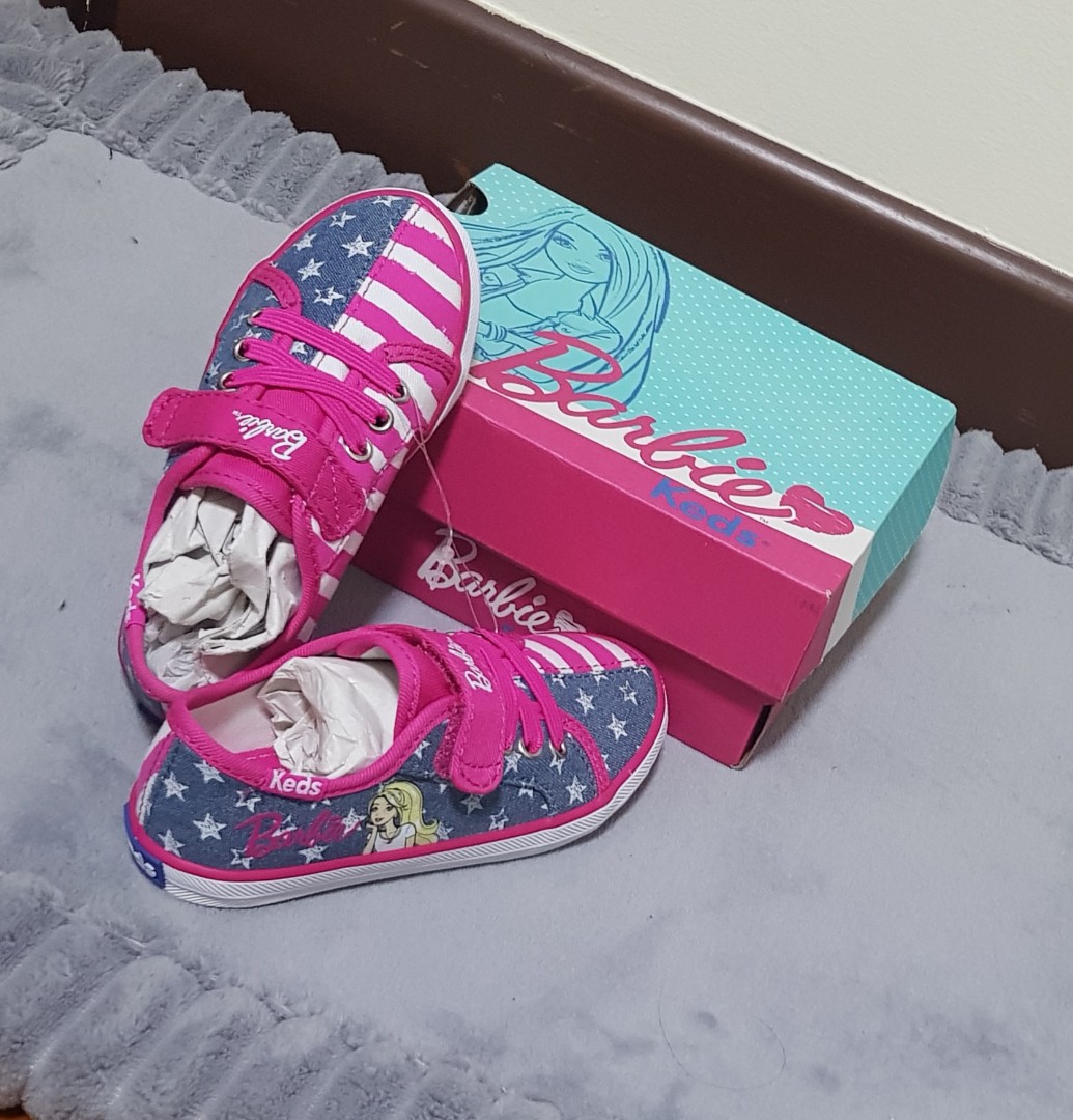 Brand new with box (barbie keds sneaker), Babies & Kids, Babies & Kids ...