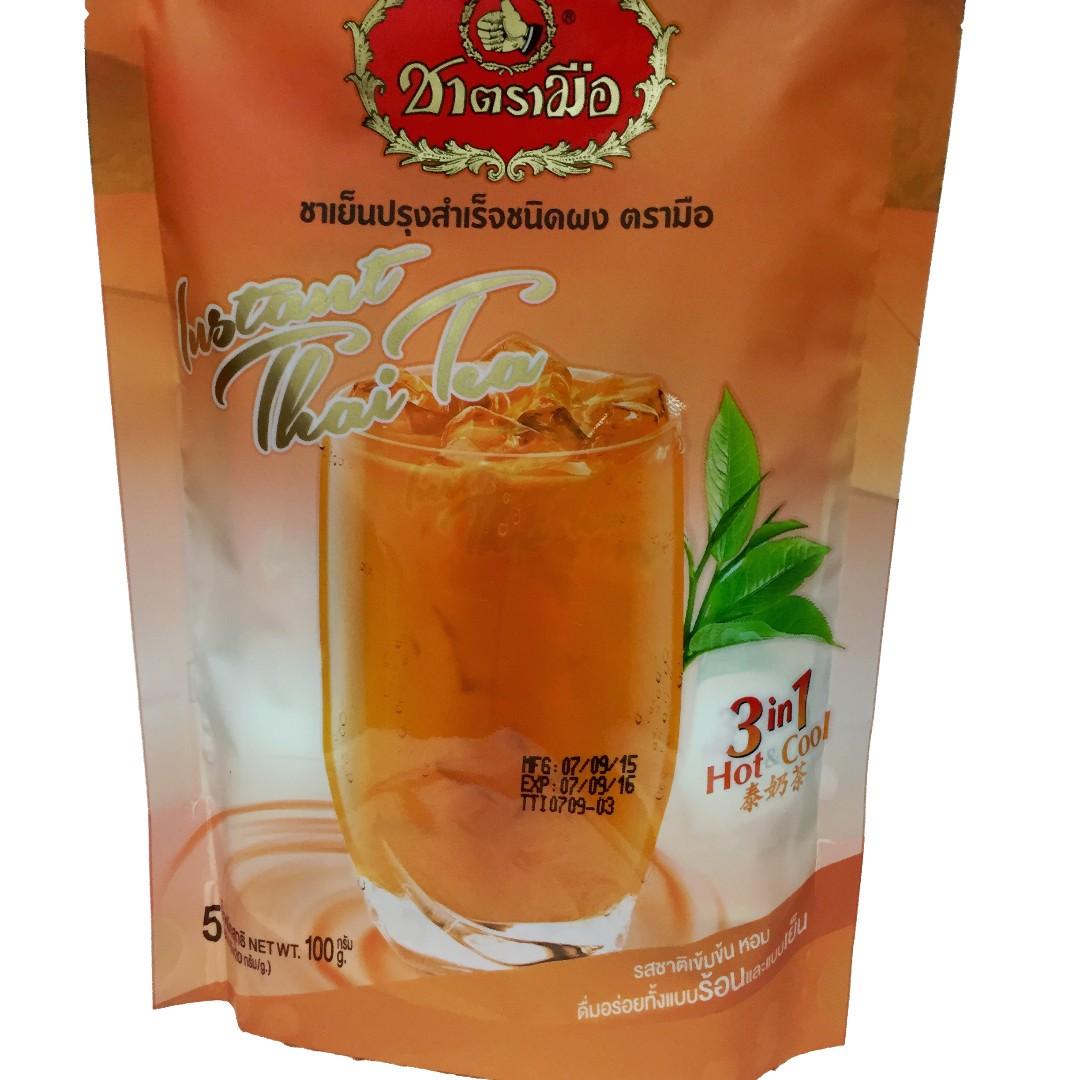 CHA TRA MUE 3-IN-1 SACHETS Original Thai Tea, Food & Drinks, Beverages ...
