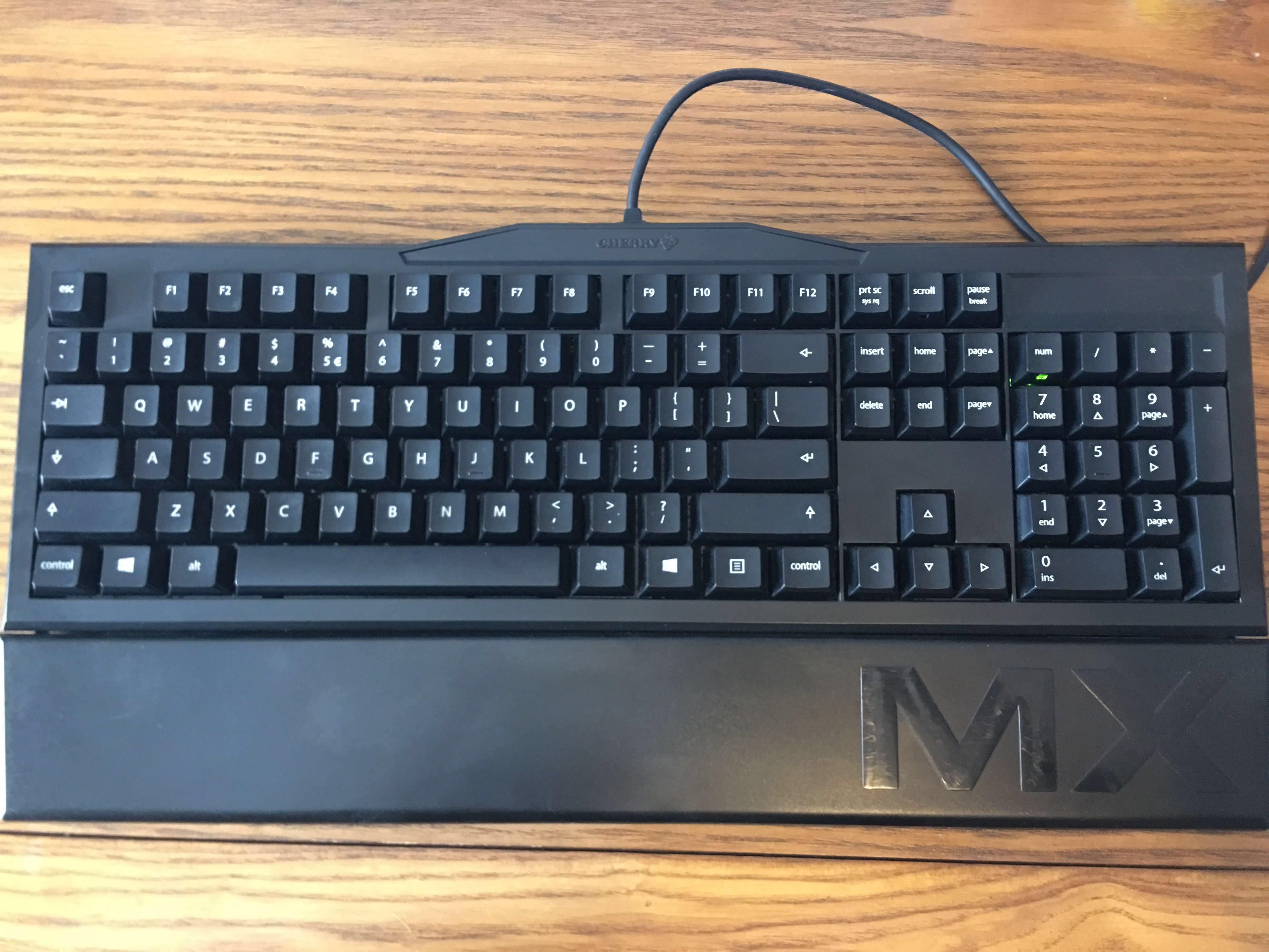 Cherry MX2.0C Mechanical USB keyboard with palm rest, Computers & Tech ...