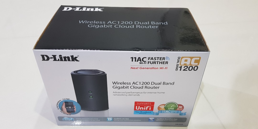 DLink Wireless AC1200 Dual Band Gigabit Cloud Router, Computers & Tech ...