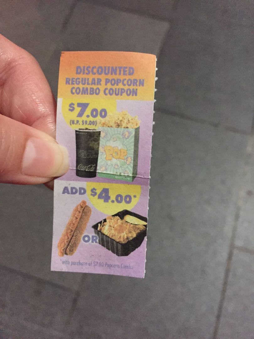 Golden Village Popcorn & Nachos Voucher, Tickets & Vouchers, Vouchers ...