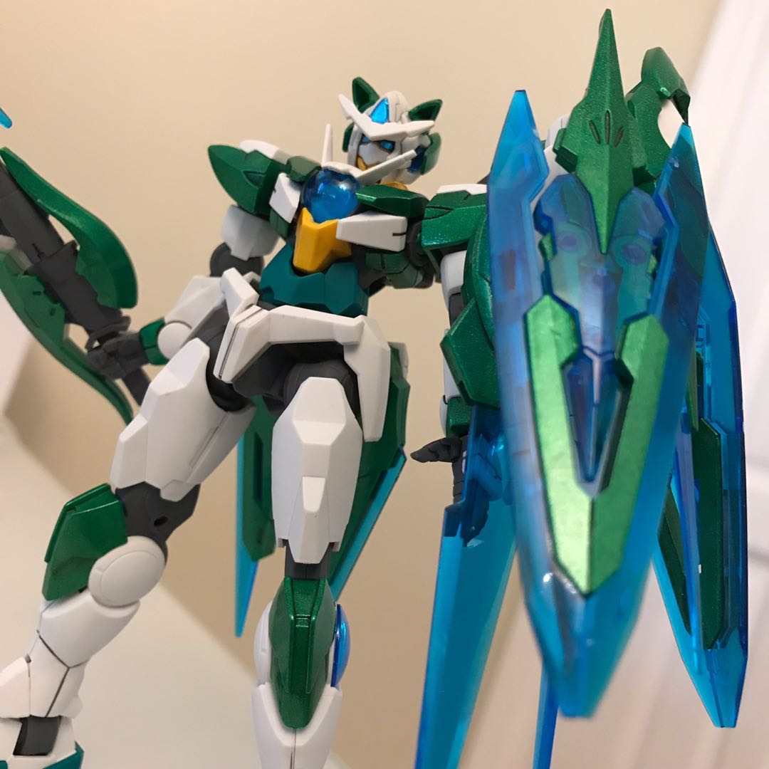 HGBF Gundam 00 Shia QanT Built Kit, Hobbies & Toys, Toys & Games on ...