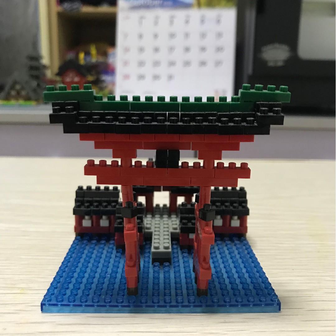 Kawada Nanoblock Japan Torii of Itsukushima Shrine, Hobbies & Toys, Toys & Games on Carousell