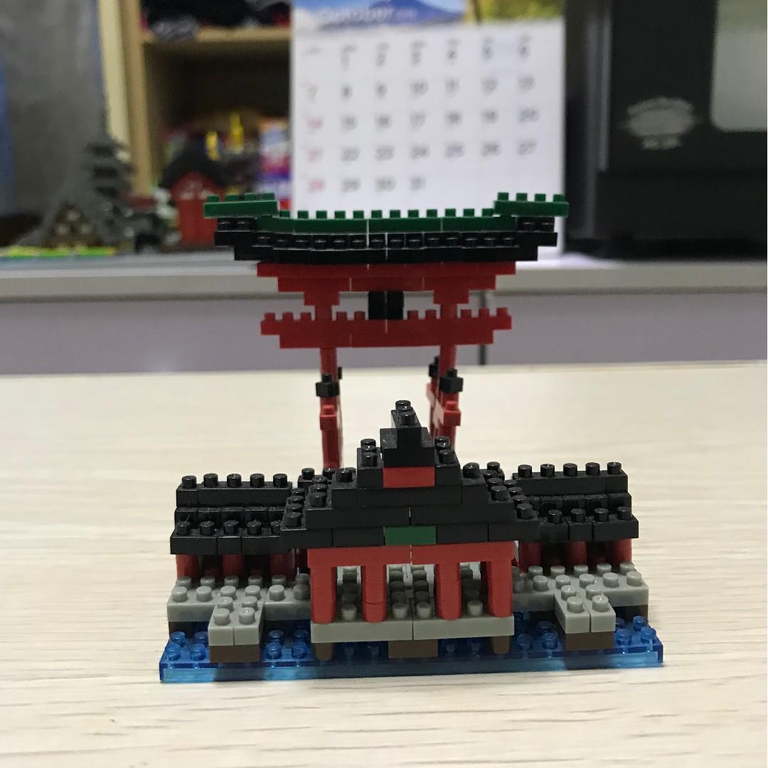 Kawada Nanoblock Japan Torii of Itsukushima Shrine, Hobbies & Toys, Toys & Games on Carousell