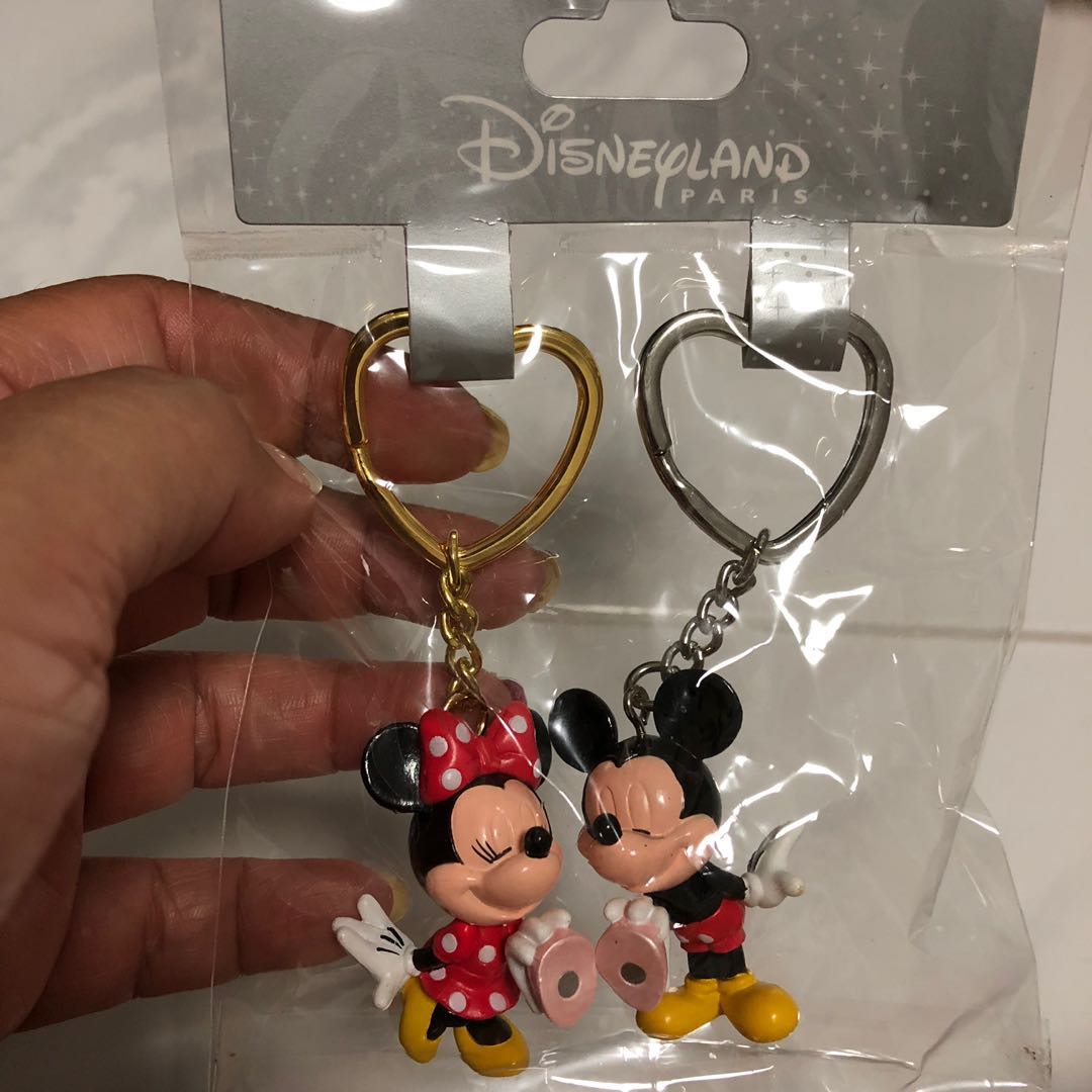 Mickey & Minnie lover key chains from Disneyland Paris, Hobbies & Toys ...