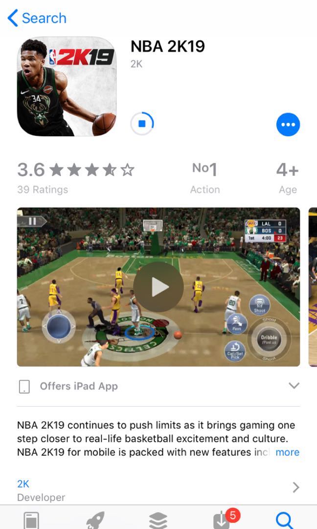 NBA 2k19 | IOS Only, Video Gaming, Video Games, PlayStation on Carousell