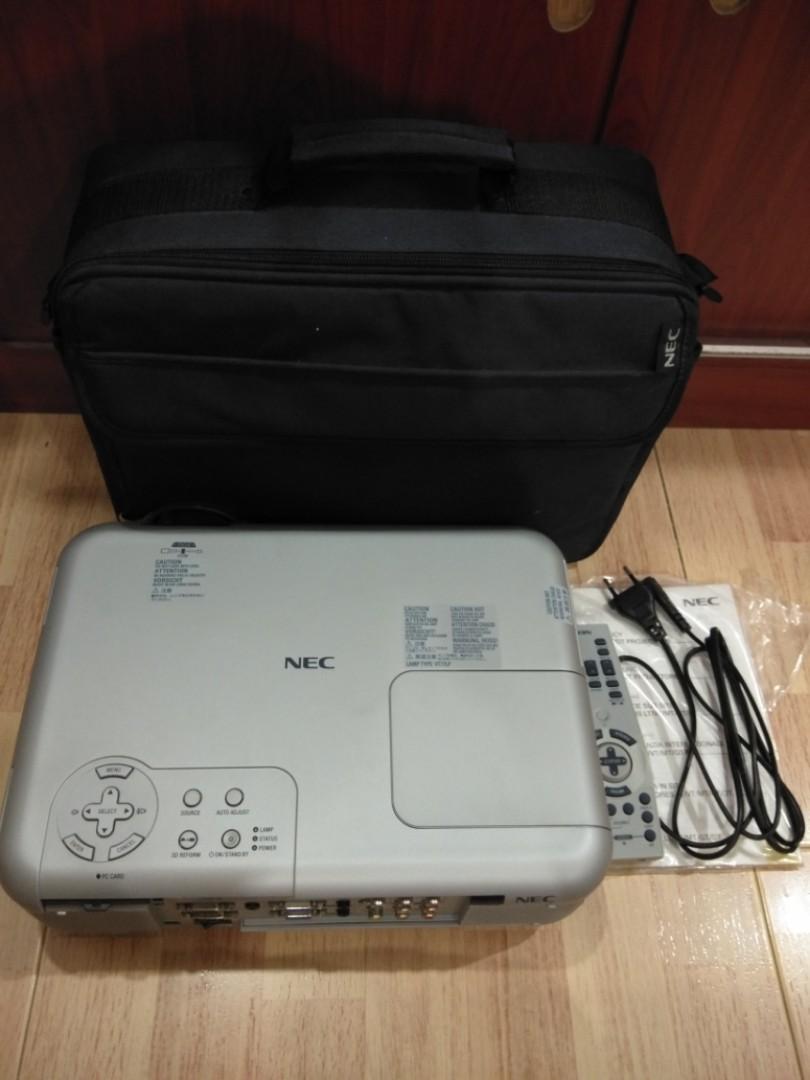 NEC VT770 Projector, TV & Home Appliances, TV & Entertainment ...