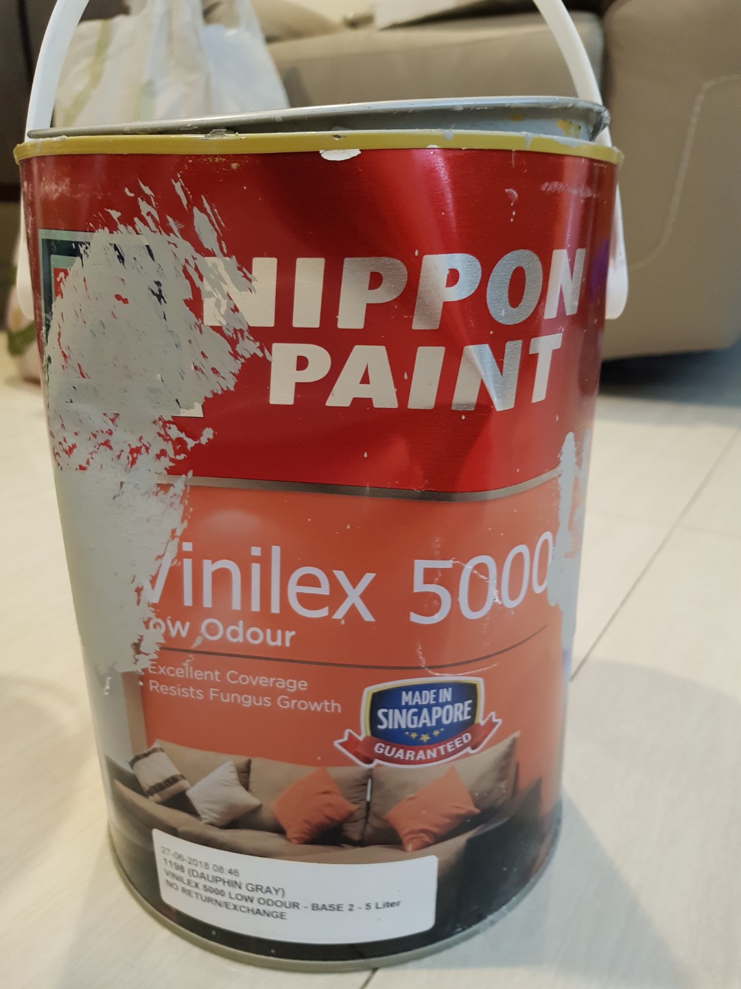 Nippon Paint Vinilex 5000(low odour), Furniture & Home Living ...