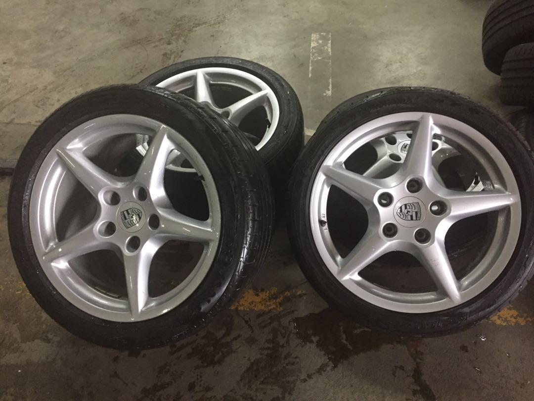 Original Porsche Rims, Car Accessories, Tyres & Rims on Carousell