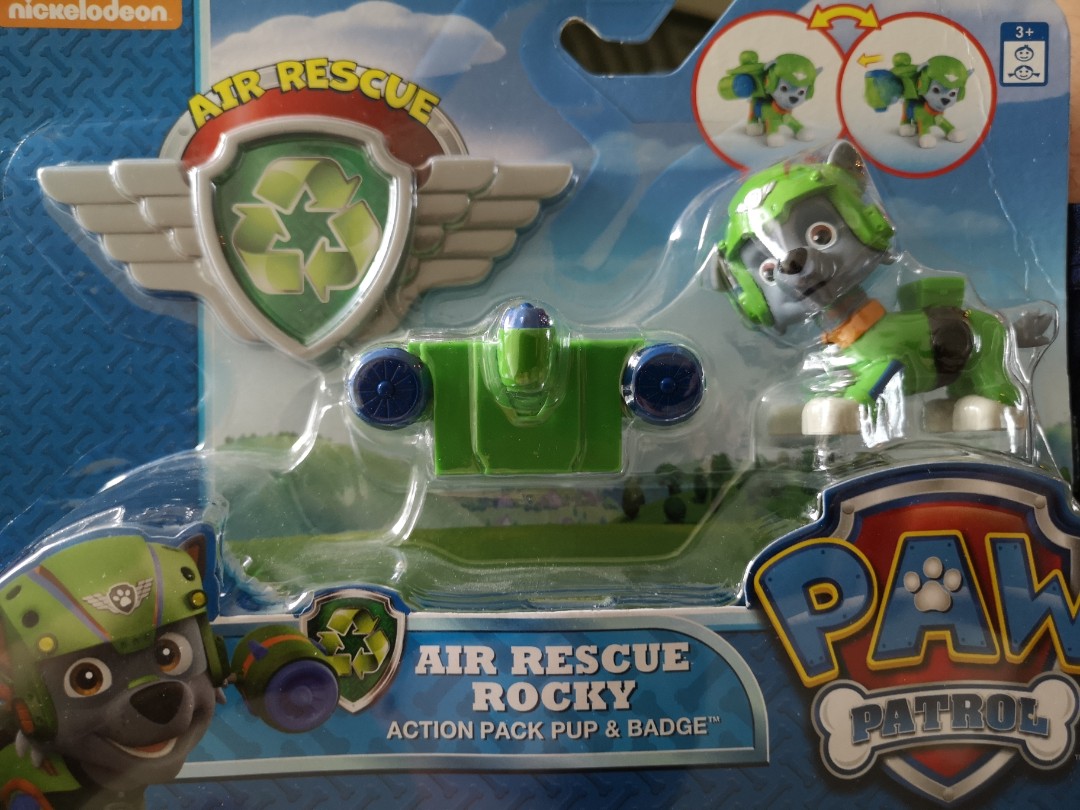 Paw Patrol Air Rescue Rocky, Hobbies & Toys, Toys & Games on Carousell