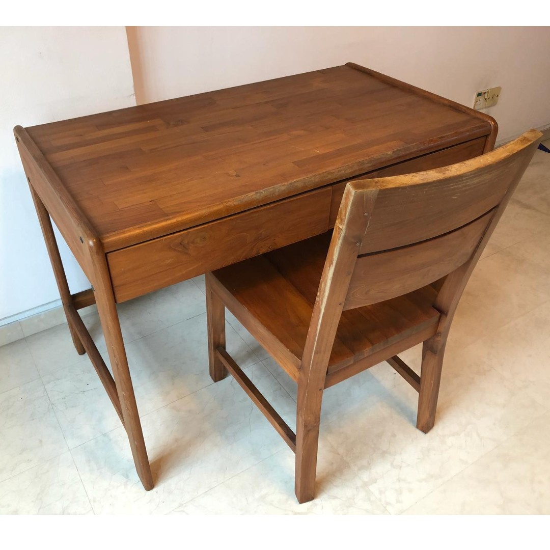Study table and chair, Furniture & Home Living, Furniture, Tables ...