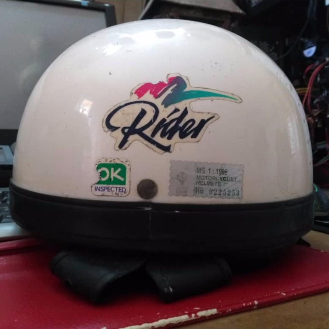 (Sold) Vintage Sgv Rider Steng Helmet, Auto Accessories on Carousell