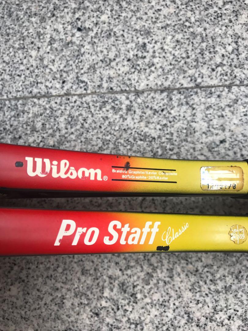 Wilson Pro Staff Classic v6.1 95, Sports Equipment, Sports & Games ...