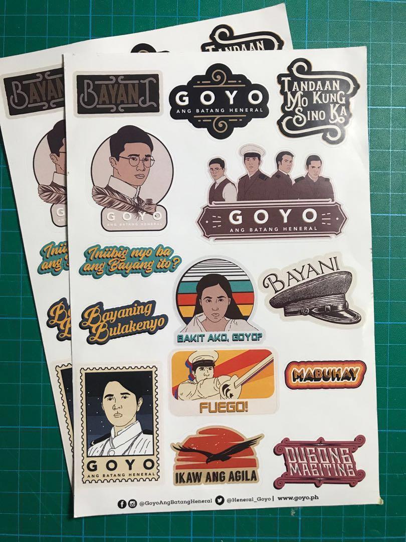 [1 LEFT] Goyo: Ang Batang Heneral Sticker pack, Hobbies & Toys ...