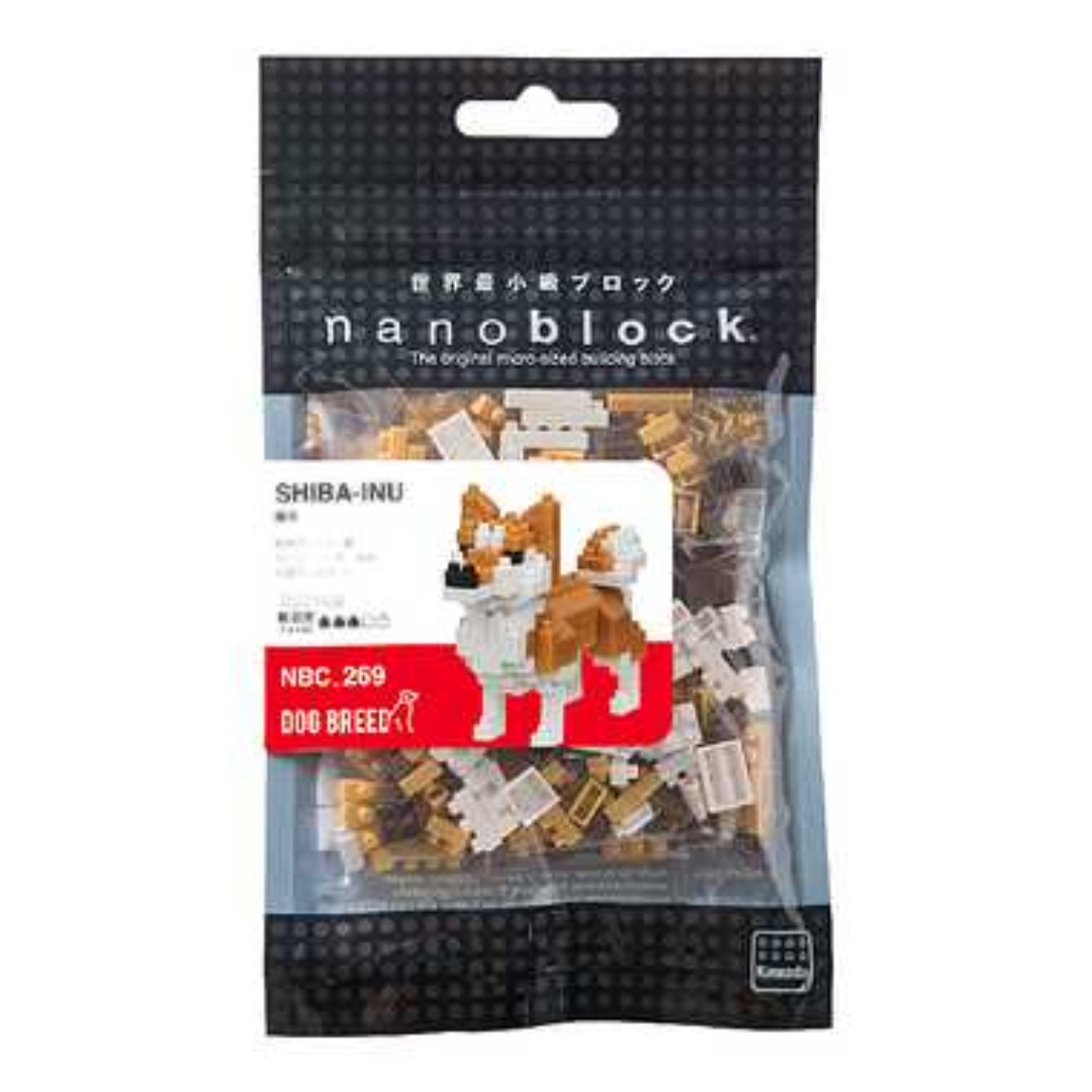 全新日本 Nanoblock NBC_279 Dog Breed Shiba-Inu 柴犬 世界最小積木, 興趣及遊戲, 玩具 & 遊戲類 ...