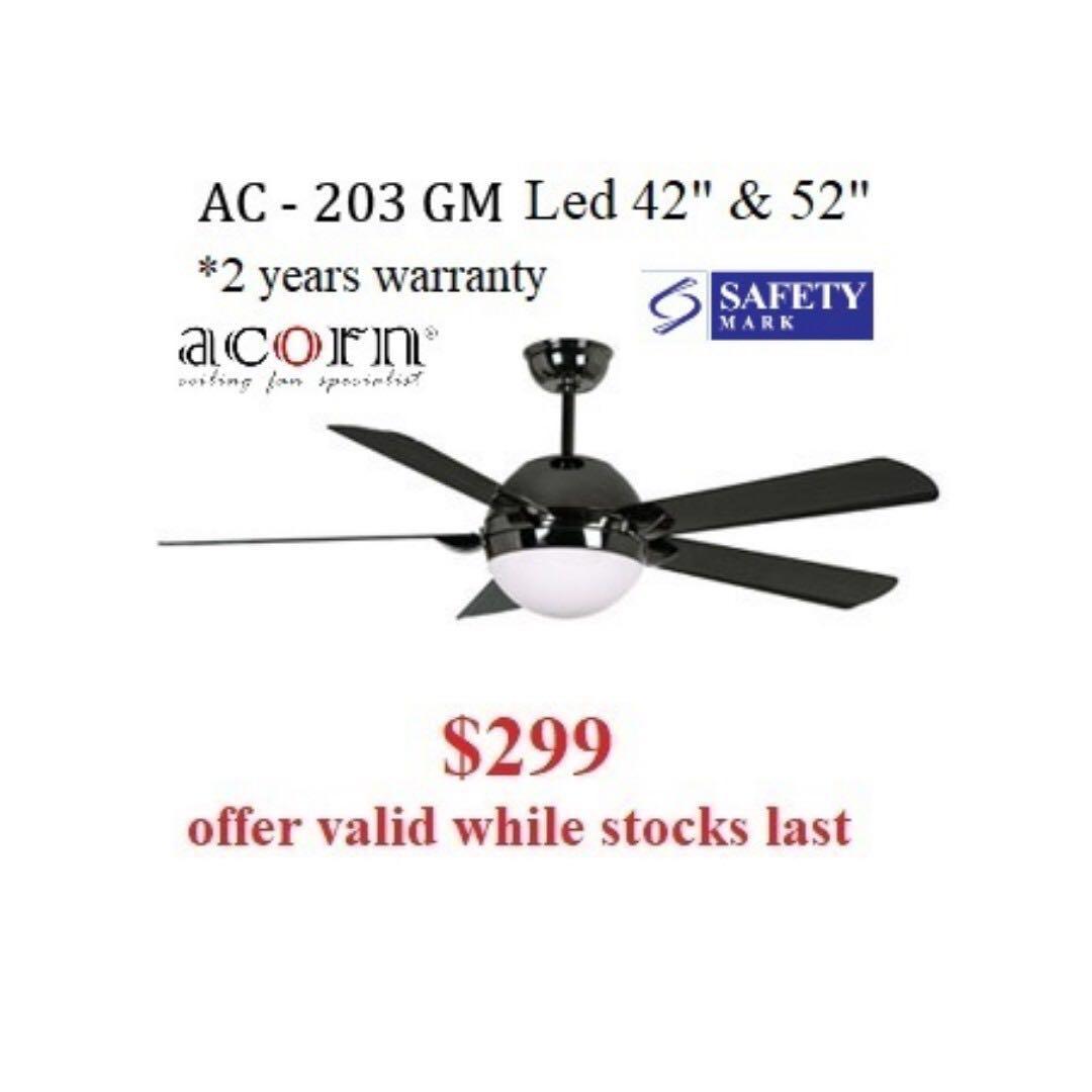 Acorn AC-203 Ceiling Fan//Ceiling Fan//Ceiling Fan With Light//DC ...